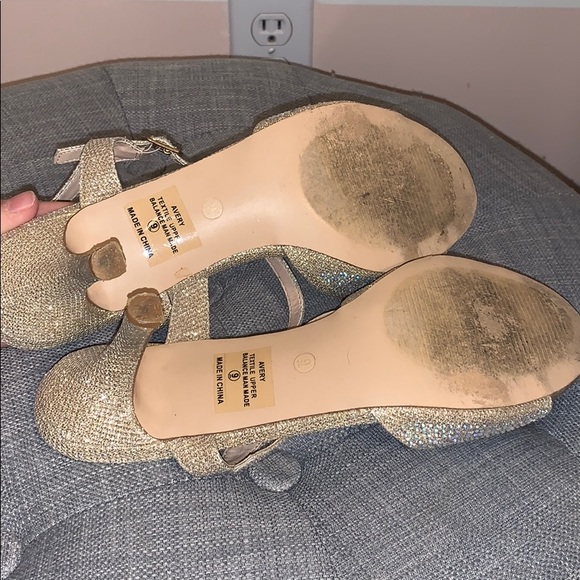 your party shoes | Shoes | Gold Sequined 2 Inch Heels | Poshmark